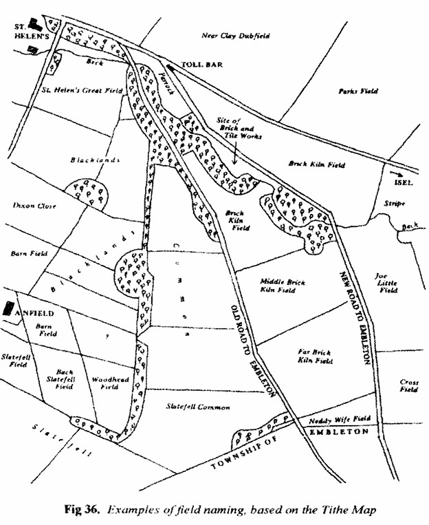 Bradbury 12 Fields enclosures farming – Cockermouth History