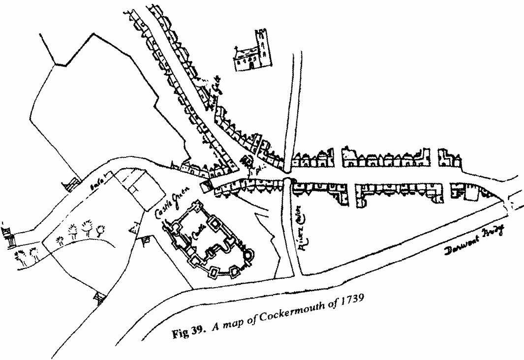 Bradbury 13 The early town – Cockermouth History (click here for home page)