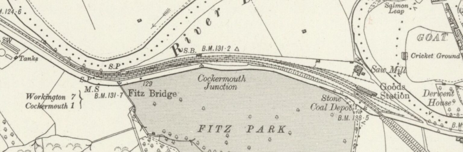 Map 1864 1923 Cockermouth before and after railway – Cockermouth History