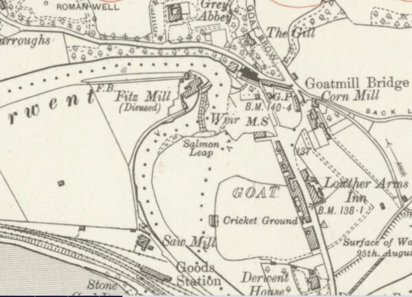 Map 1800 Gote Mills area Bradbury Industry pt 1 p6 – Cockermouth ...